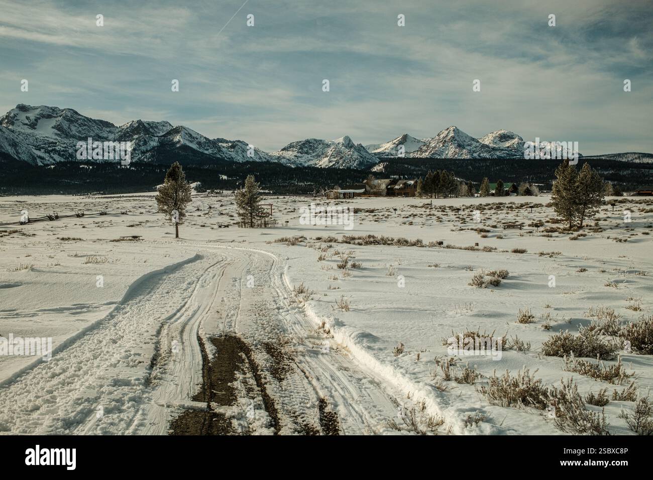 Winter scenes in Stanley Idaho Stock Photo - Alamy