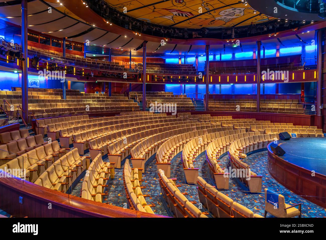Interior architecture of the Celebrity Solstice cruise ship Stock Photo ...