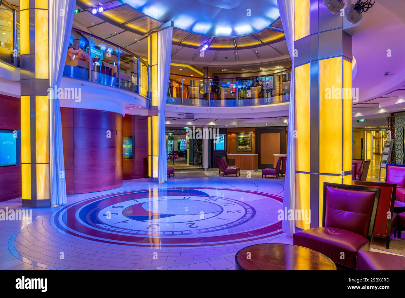 Interior architecture of the Celebrity Solstice cruise ship Stock Photo ...