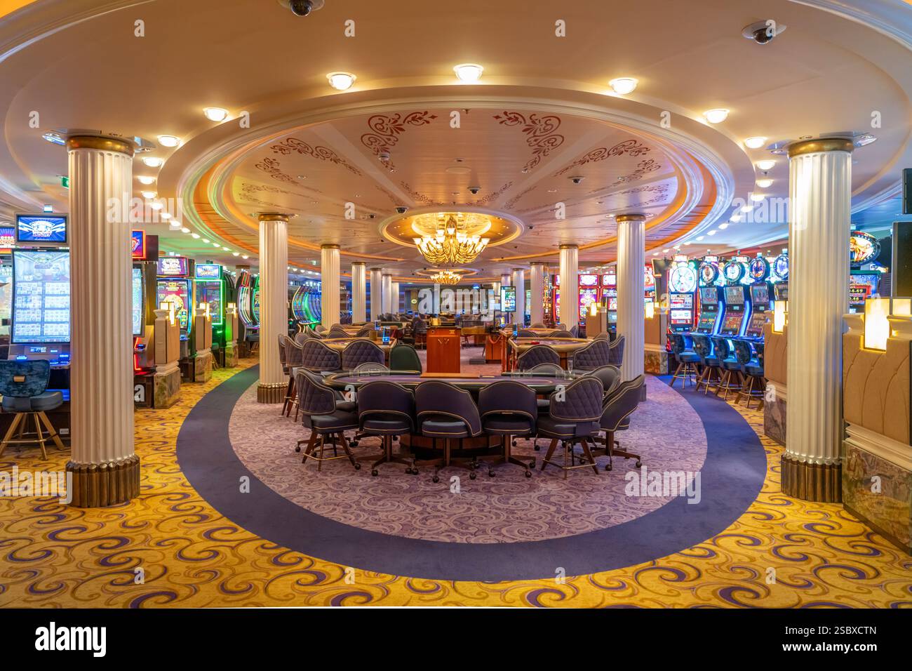 Interior architecture of the Celebrity Solstice cruise ship Stock Photo ...