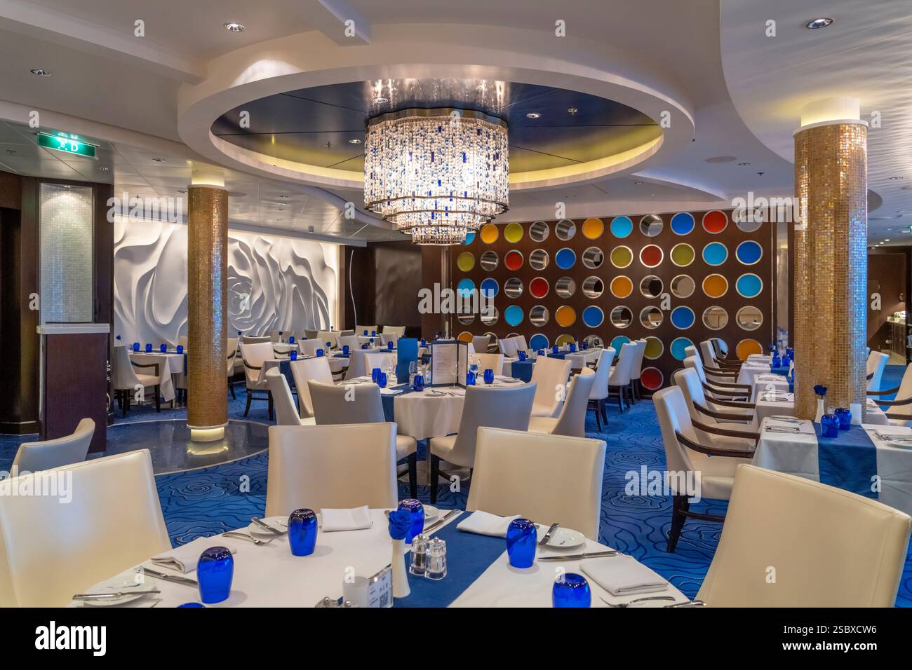 Interior architecture of the Celebrity Solstice cruise ship Stock Photo ...