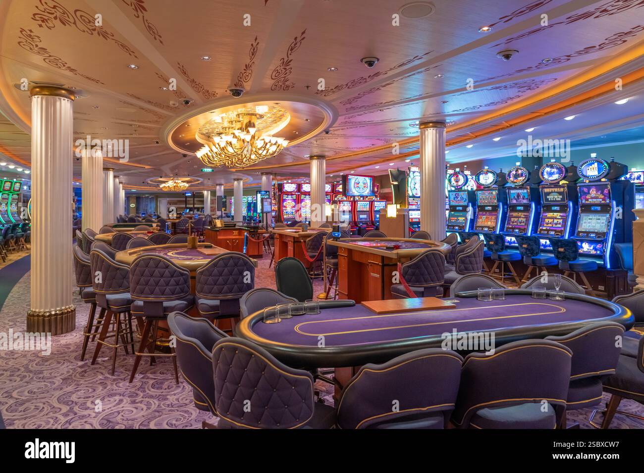Interior architecture of the Celebrity Solstice cruise ship Stock Photo ...