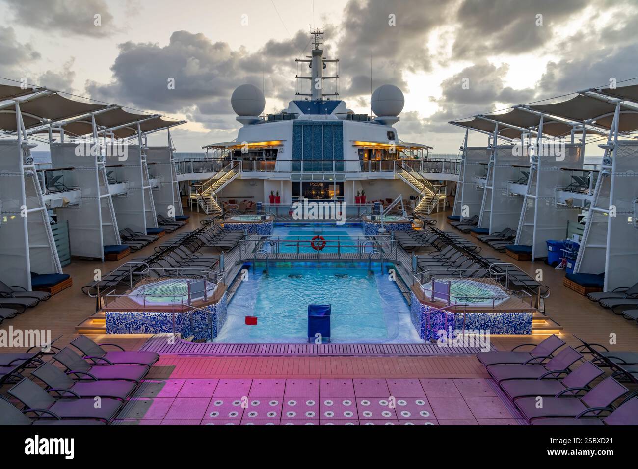 The pool deck on the Celebrity Solstice cruise ship Stock Photo - Alamy