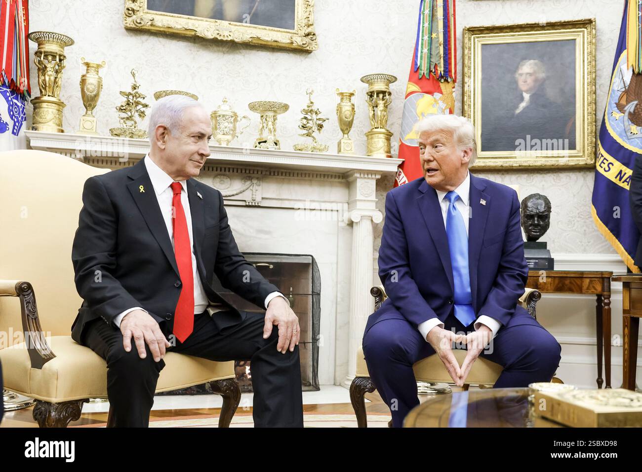 Washington, DC, USA. 04th Feb, 2025. Israeli Prime Minister Benjamin ...