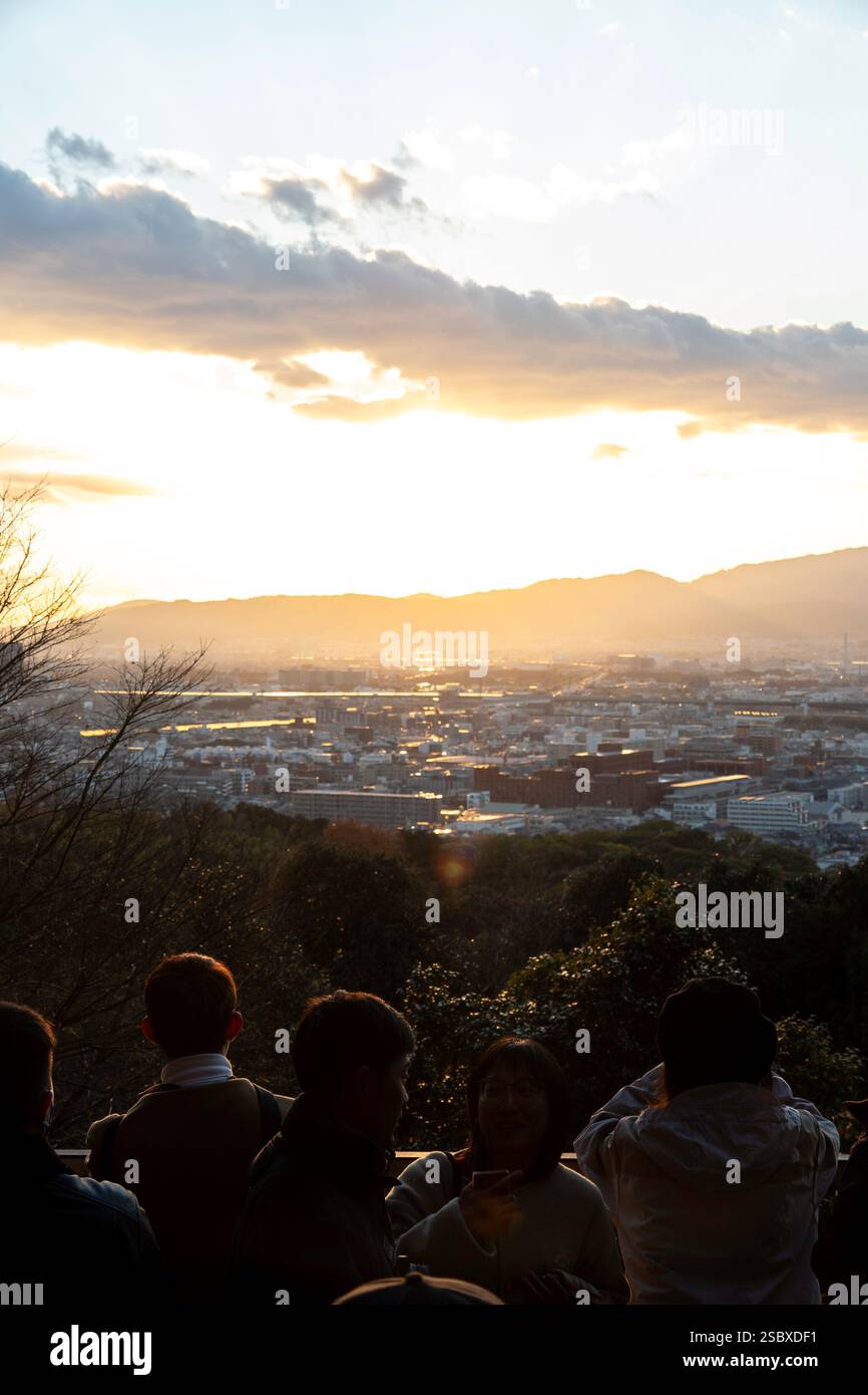 Sunset over kyoto city hi-res stock photography and images - Alamy