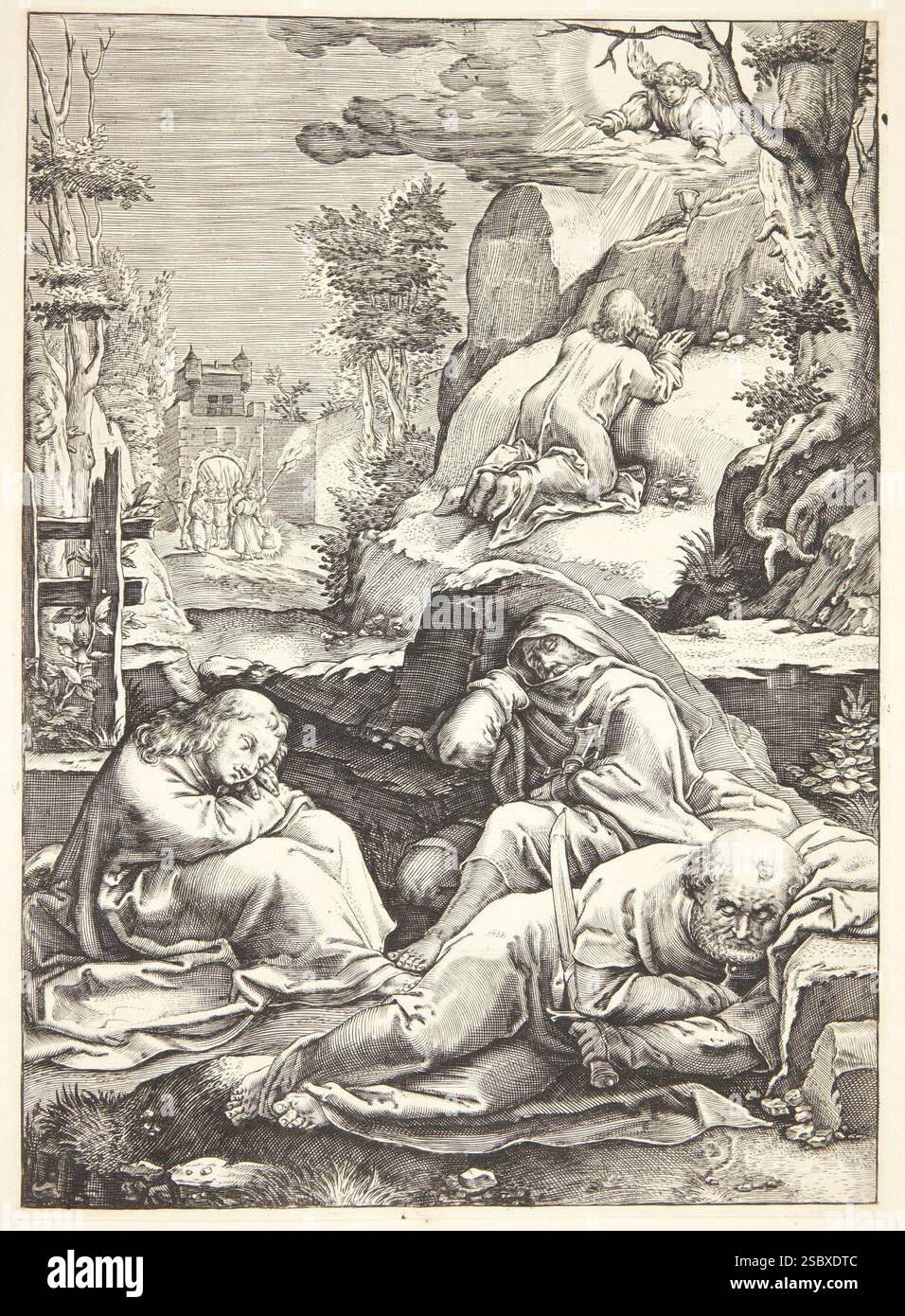 Albrecht von Horn, Jesus i Getsemane have, 1620 Stock Photo - Alamy