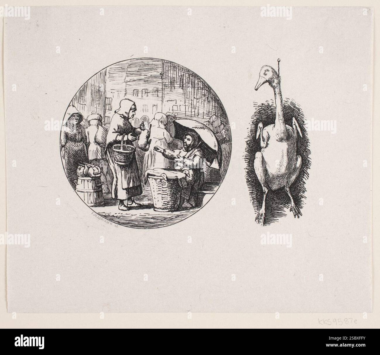 F Hendriksen, Illustration til Johan Krohn, Peters jul Stock Photo - Alamy