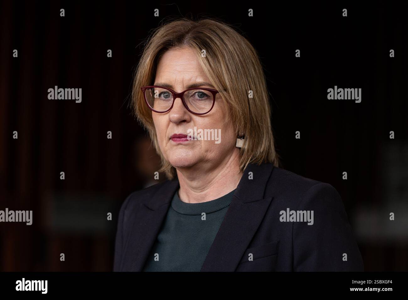 Victorian Premier Jacinta Allan speaks to media at Victorian Parliament ...
