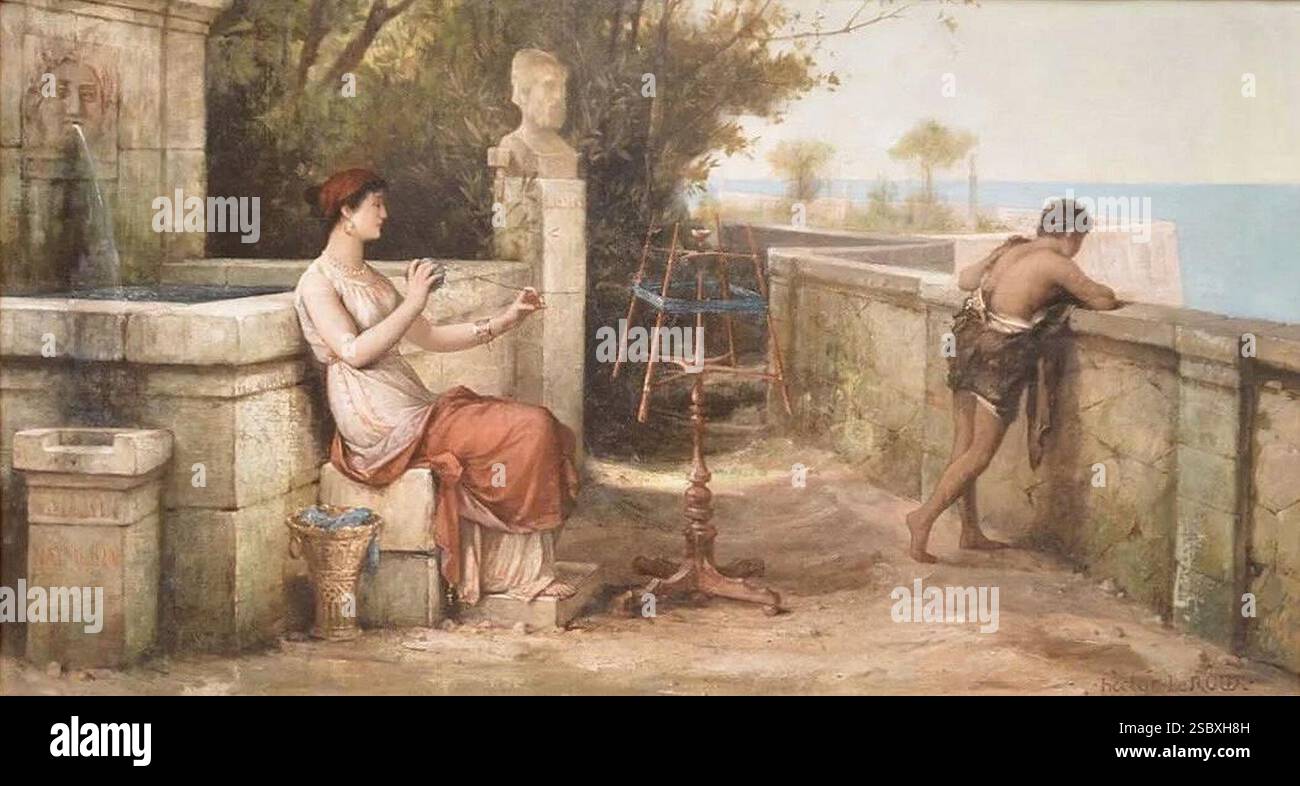 Hector Leroux--Penelope and Telemachus Stock Photo - Alamy