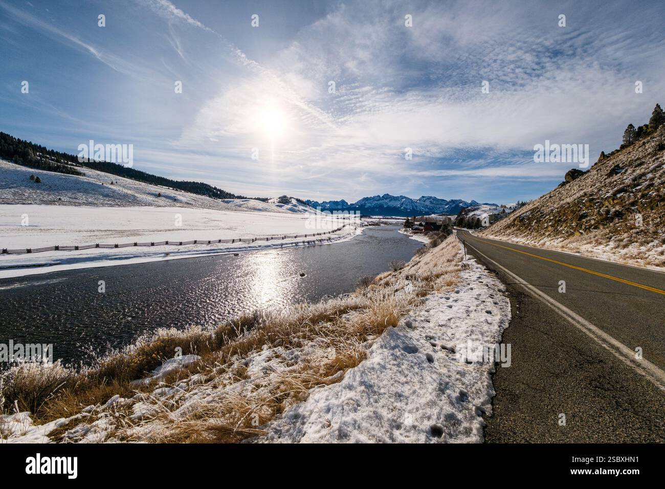 Winter in Stanley Idaho Stock Photo - Alamy