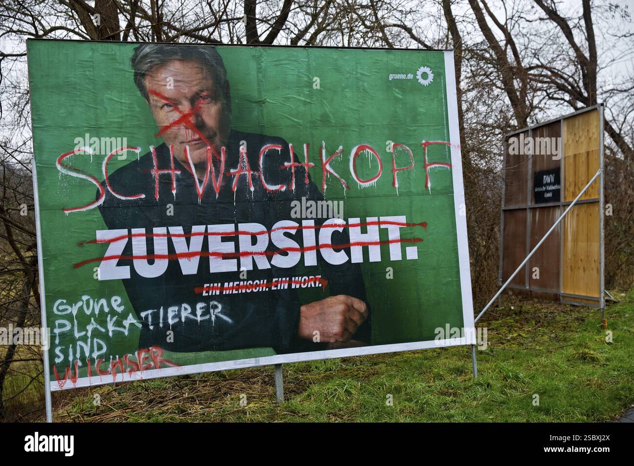 Denigration of a large poster for the 2025 federal election by the ...