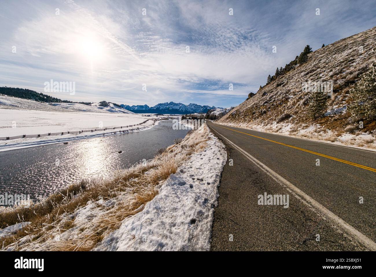 Winter in Stanley Idaho Stock Photo - Alamy