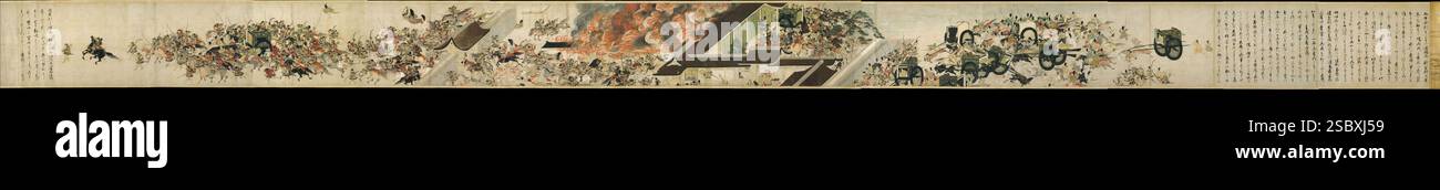 Heiji Monogatari Emaki - Sanjo scroll complete v2 Stock Photo - Alamy