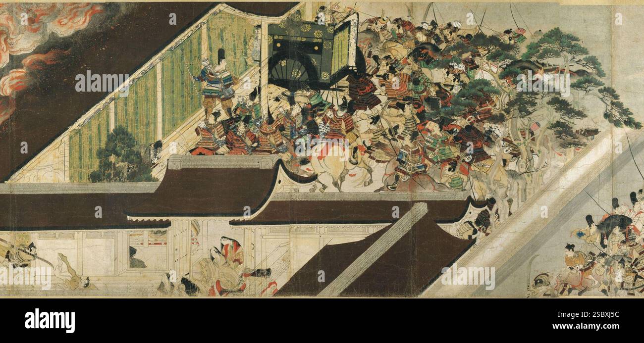 Heiji Monogatari Emaki - Sanjo scroll part 4 Stock Photo - Alamy