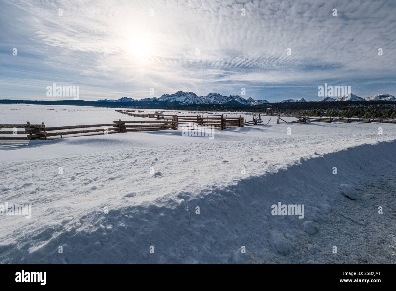 Winter in Stanley Idaho Stock Photo - Alamy