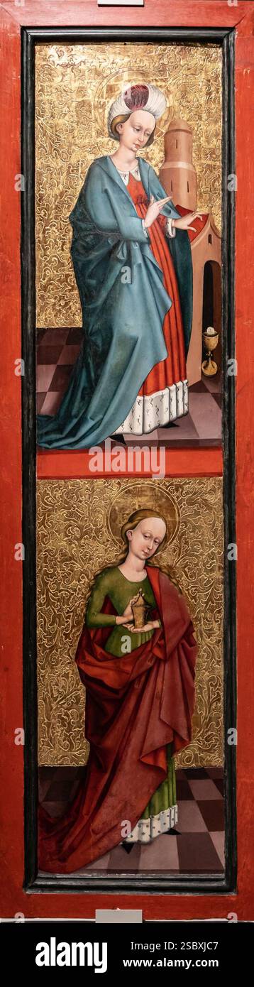 Heilige Barbara und Heilige Magdalena Stock Photo - Alamy