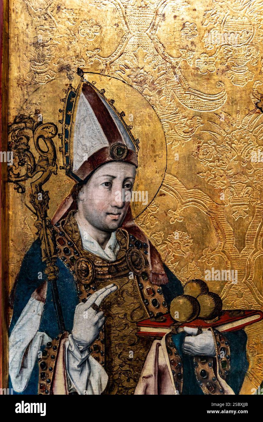 Heiliger Nikolaus und Heiliger Papst Gregor der Große (Meister des Wimpfener Quirinusaltars ...