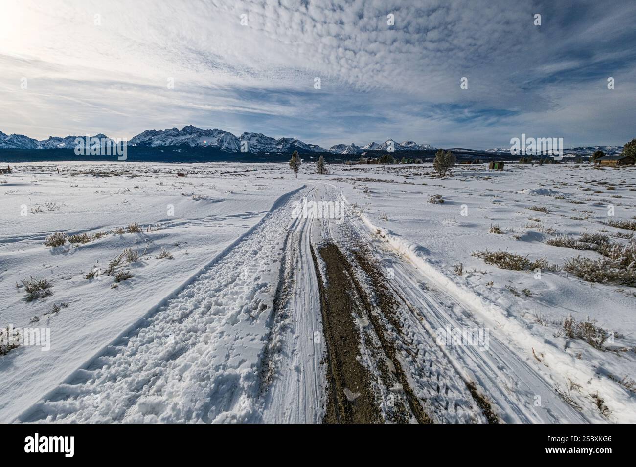 Winter in Stanley Idaho Stock Photo - Alamy