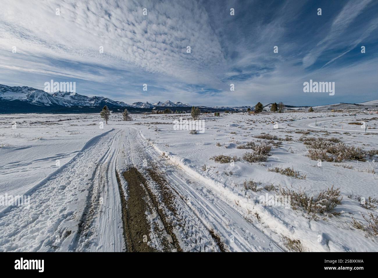 Winter in Stanley Idaho Stock Photo - Alamy