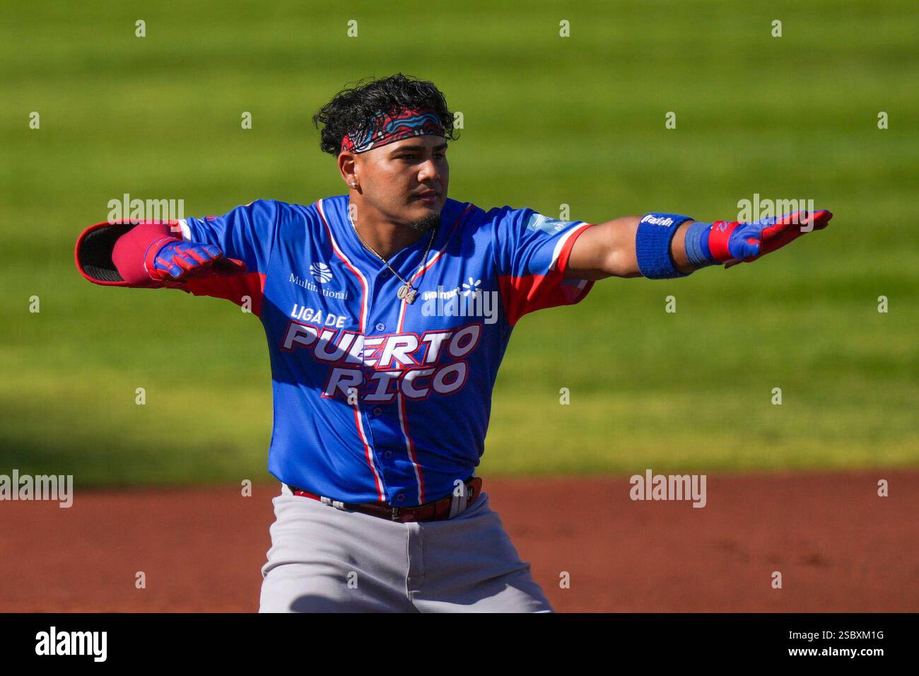Puerto Rico's Rubén Castro reacts after hitting a triple against the ...