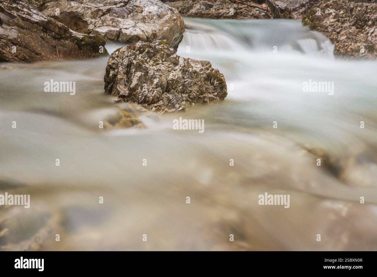 The Riss creek flowing fast through the Eng valley Stock Photo - Alamy
