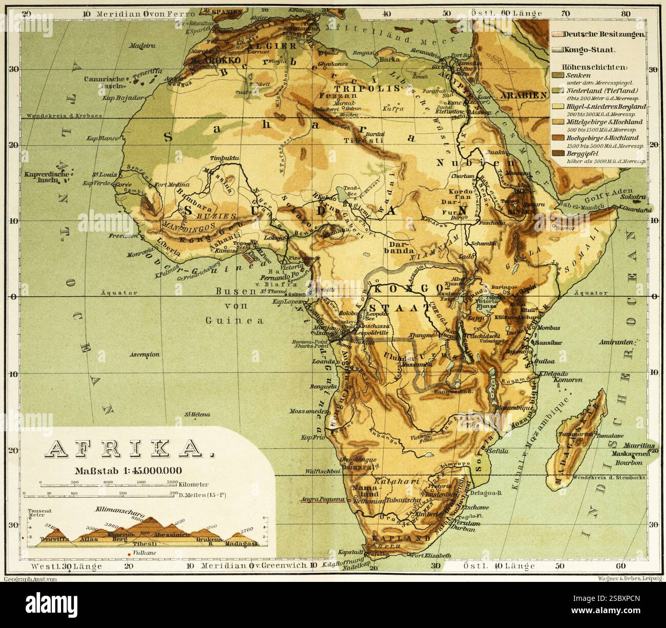 West africa 19th century map hi-res stock photography and images - Alamy