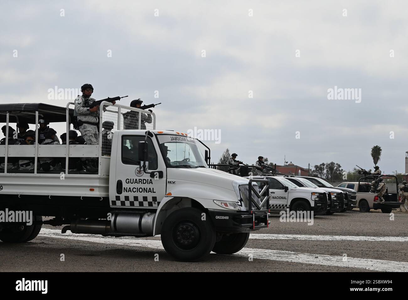 February 4, 2025, Tijuana, Baja California, Mexico: Members of the ...
