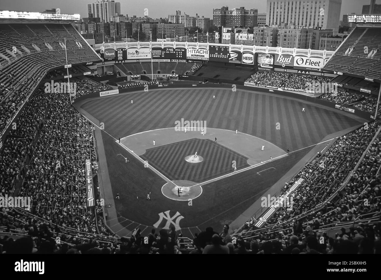 Baseball game in the former Yankee Stadium built in 1923, demolished in ...