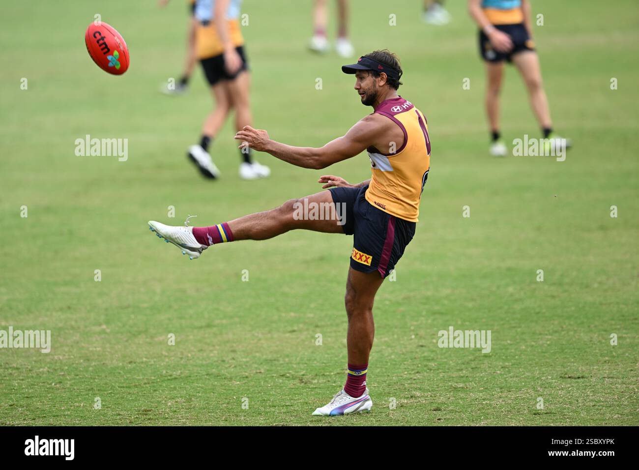 Brisbane, Australia. 05th Feb, 2025. Callum Ah Chee of the Lions in ...