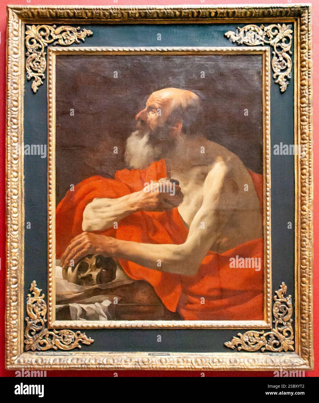 Hendrick ter Brugghen - Saint Jerome, doing penance - with frame Stock ...