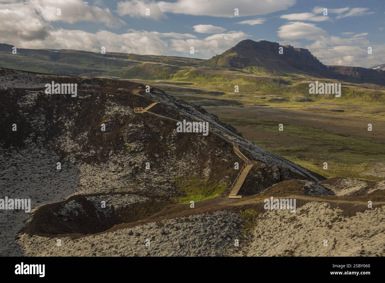 Grabrok crater. It belongs to the volcanic system of Ljosufjoll. W ...