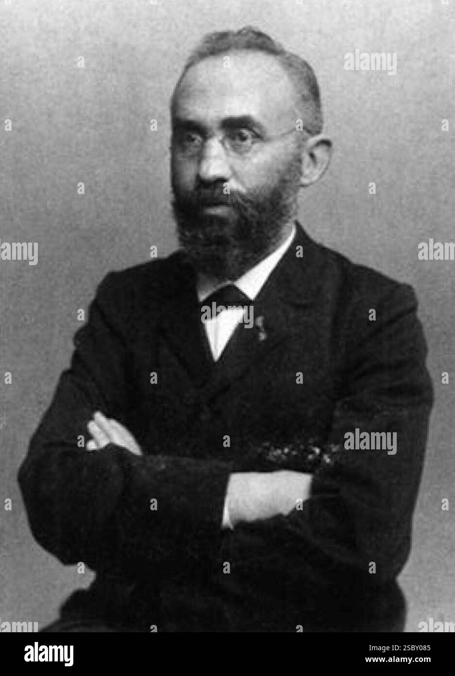 Hendrik Antoon Lorentz with his arms crossed, Nobel Prize 1902 Stock ...