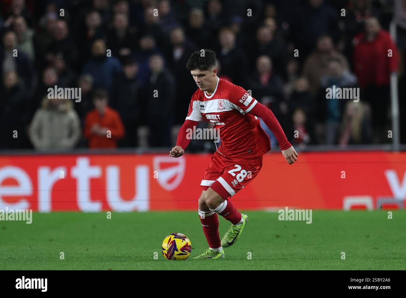 Middlesbrough's Ryan Giles is seen in action during the Sky Bet ...