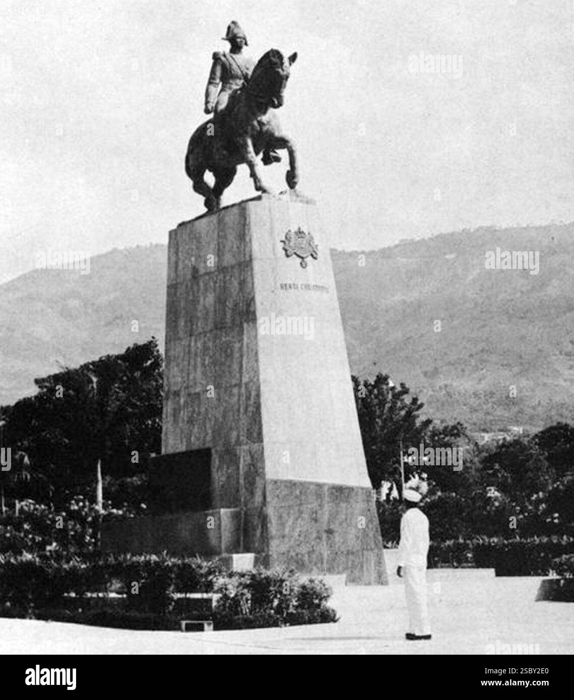Henri Christophe monument in Port-au-Prince, Haiti, in February 1956 ...