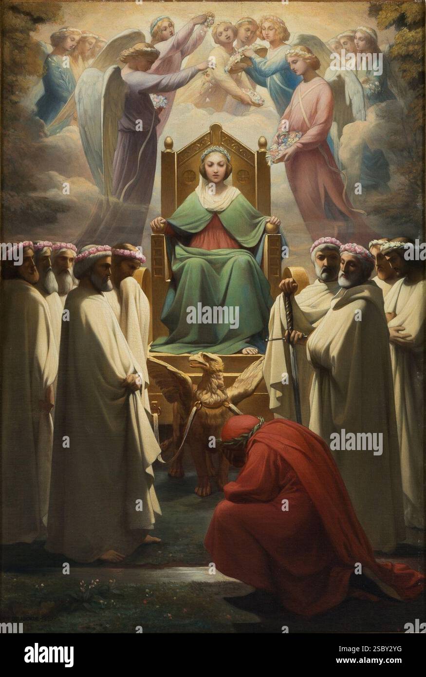 Henri Delaborde - Apparition de Beatrix à Dante Stock Photo - Alamy
