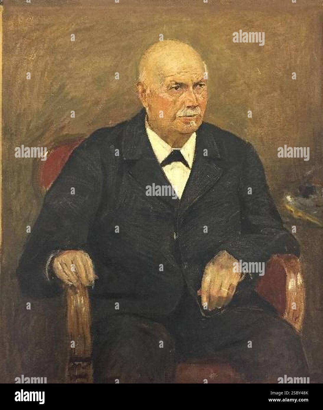 Henri Goovaerts - Studie voor portret van Johannes Honegger Stock Photo ...