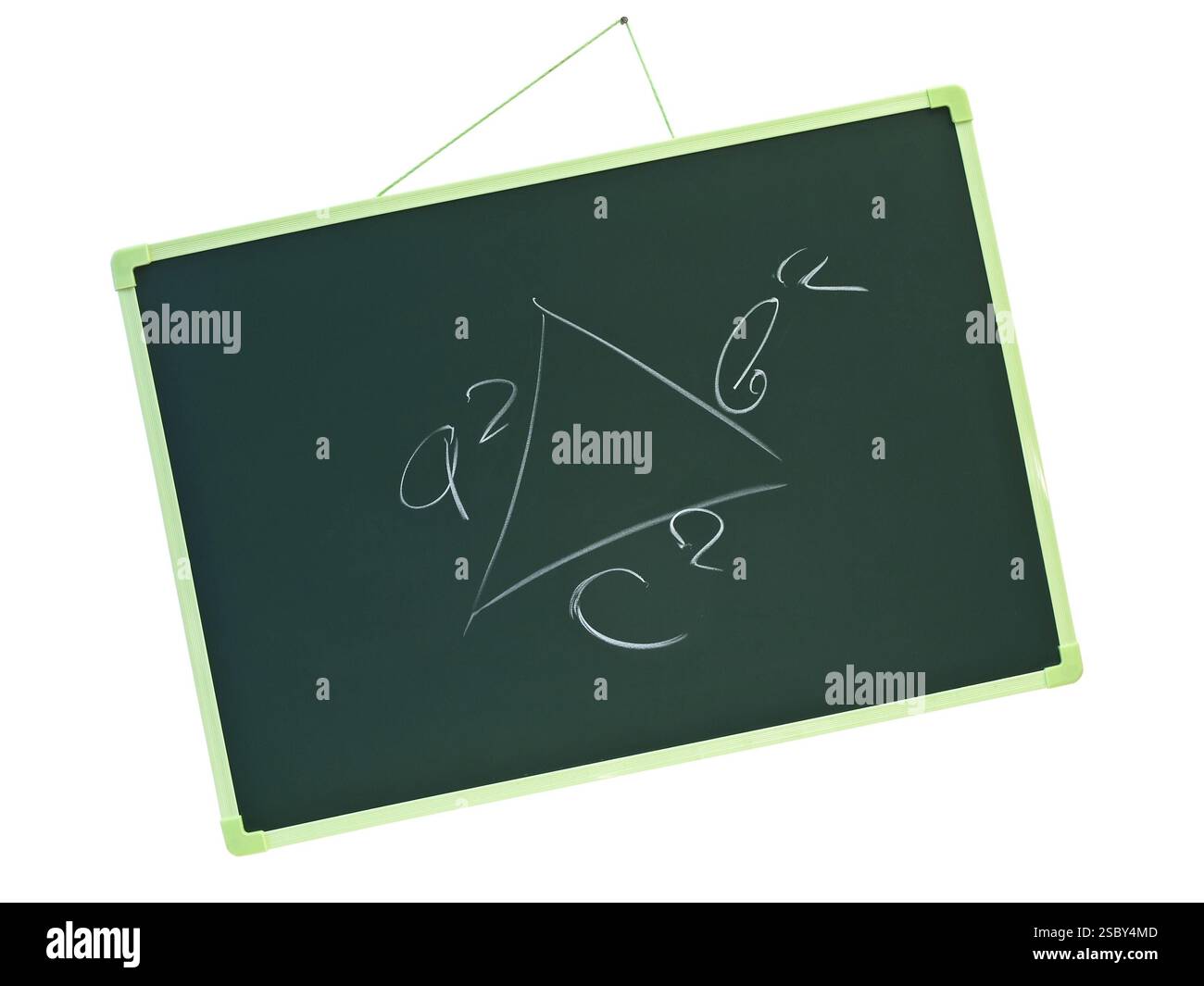Empty green school chalkboard Cut Out Stock Images & Pictures - Alamy