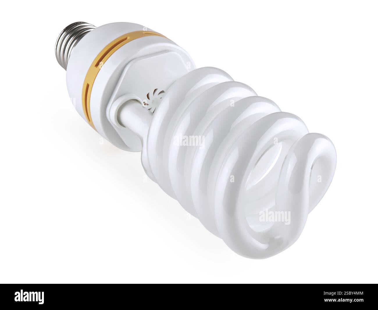 Economic light bulb over the white background Stock Photo - Alamy