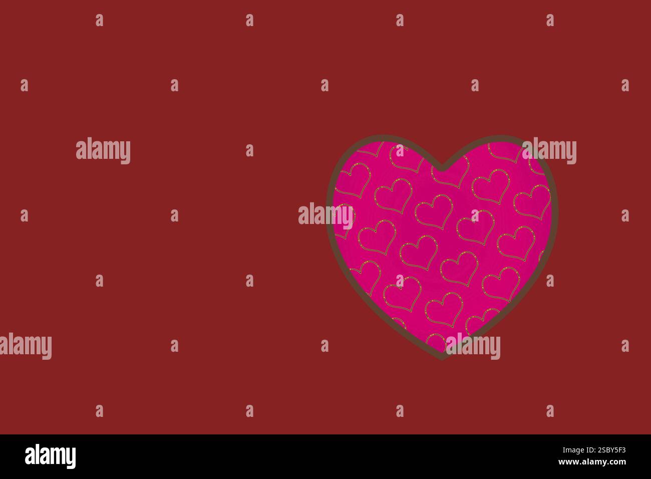 Elegant decorative heart pattern design for fabric, wallpaper, gift ...