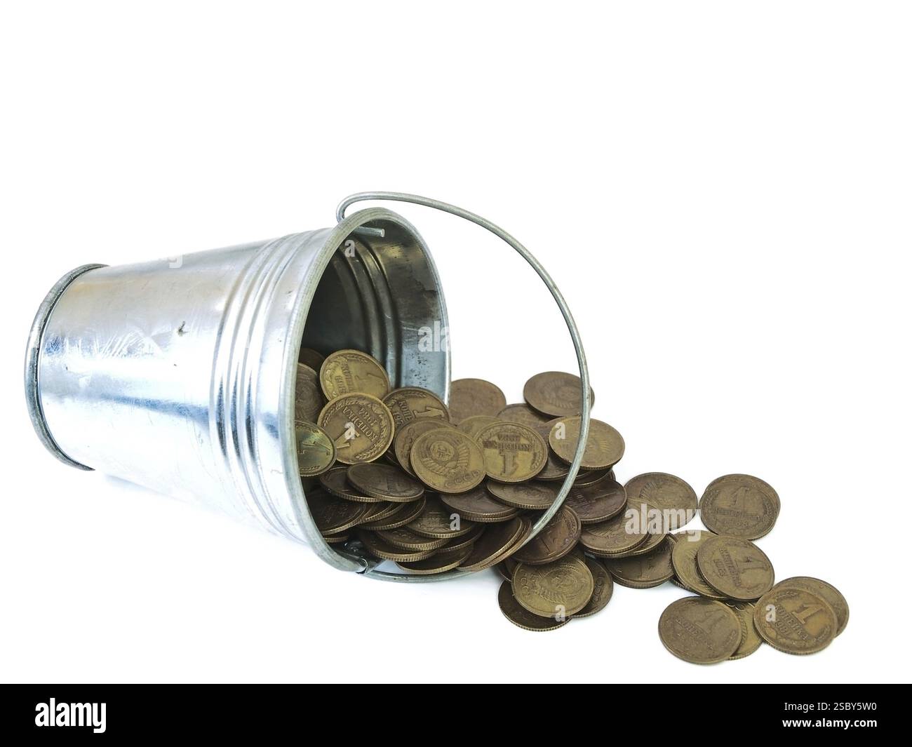 Money buckets hi-res stock photography and images - Alamy