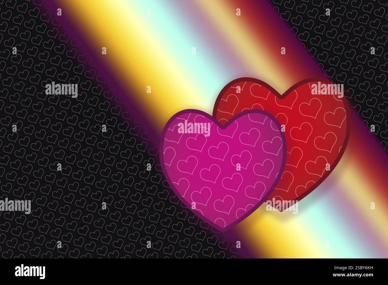 Elegant decorative heart pattern design for fabric, wallpaper, gift ...