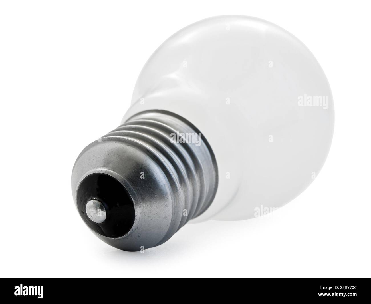 Matt electric light bulb on a white background Stock Photo - Alamy