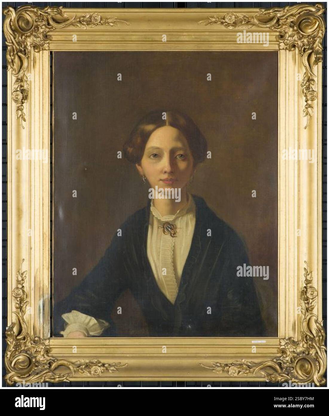 Henricus Egbertus Vinke - Portret van een onbekende dame Stock Photo ...