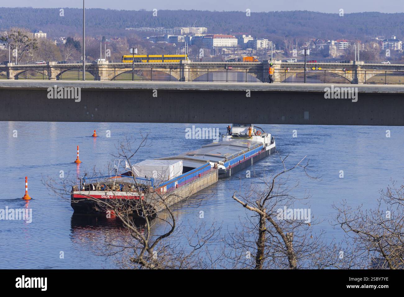 Following the partial collapse of the Carola Bridge in Dresden on 11 ...