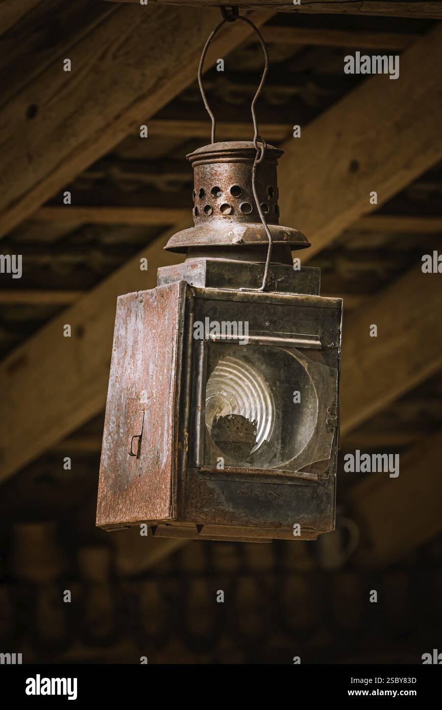 Railroad brakeman signal lantern, fueled by kerosene Barbele, Latvia ...
