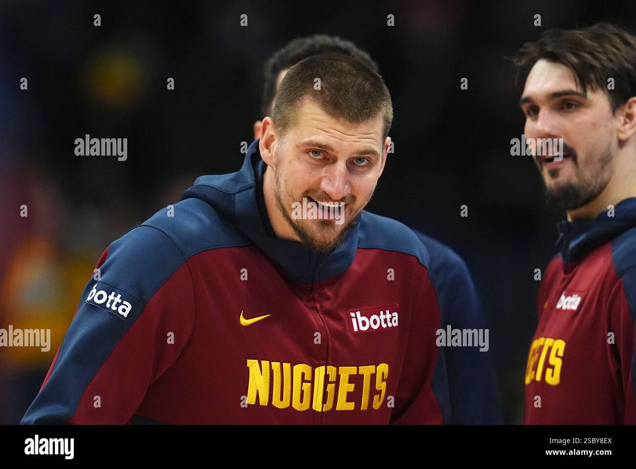Denver Nuggets center Nikola Jokic (15) in the first half of an NBA ...