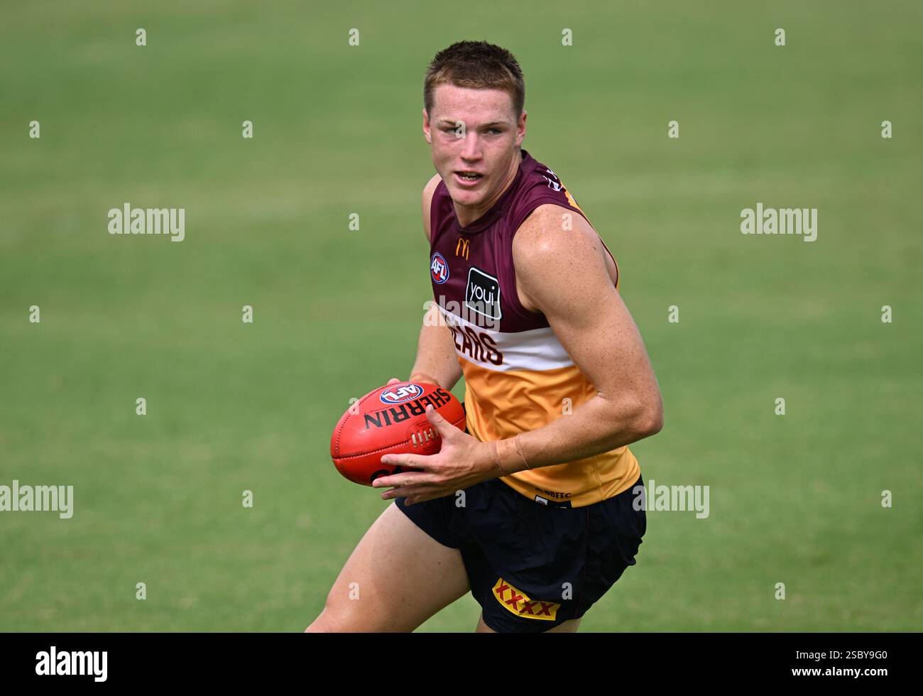 Brisbane, Australia. 05th Feb, 2025. Logan Morris of the Lions in ...