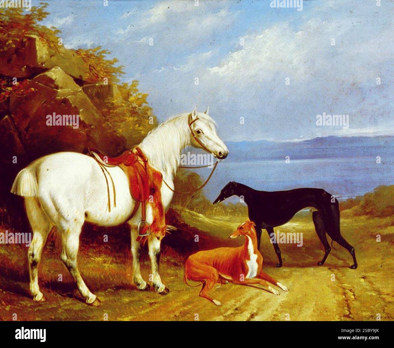 Henry Barraud - Untitled (The White Horse) Now thought to be ''The ...