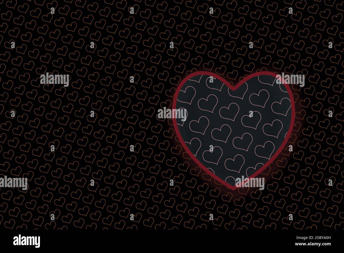 Elegant decorative heart pattern design for fabric, wallpaper, gift ...