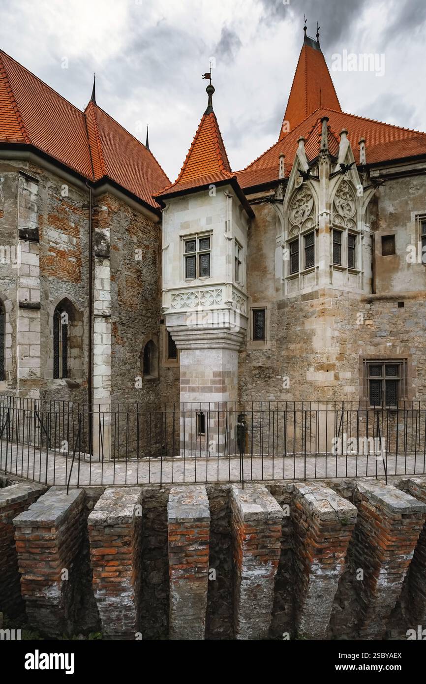 Old Gothic-Renaissance castle in Transylvania, Hunedoara, Romania ...